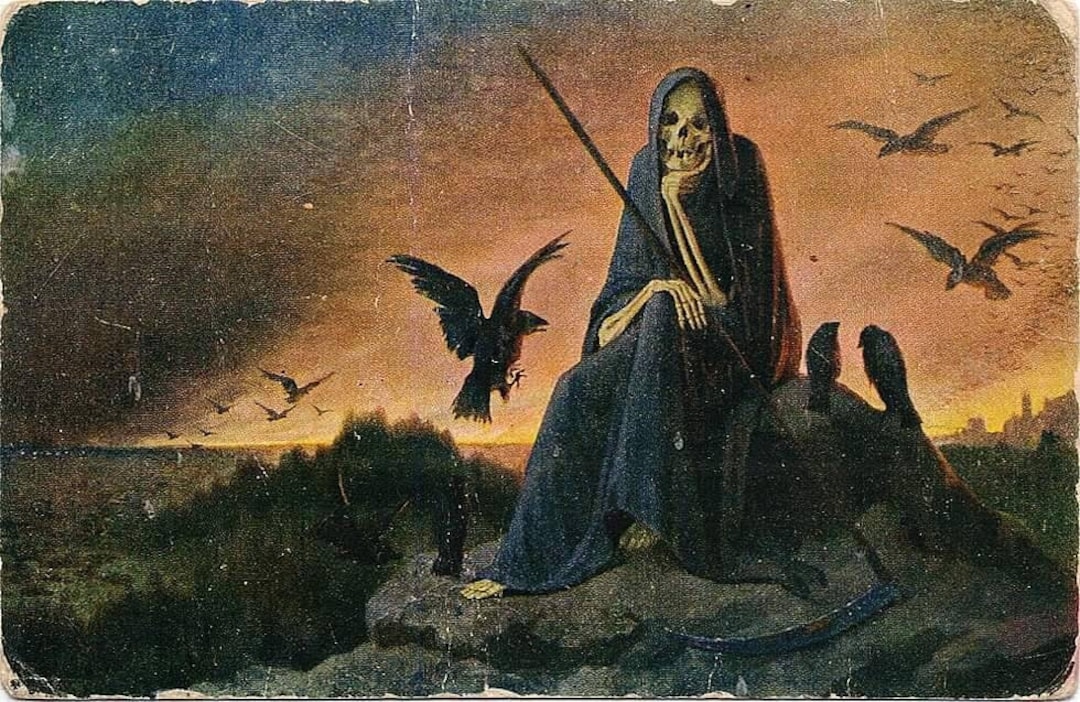 A Weary Death Gothic Art Print by Pavel Karlovich Wenig - Etsy