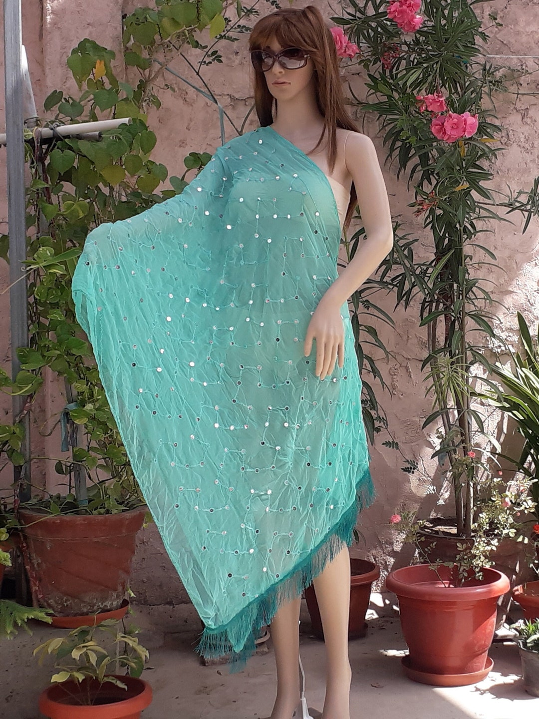 Designer Embroidery Sarong/indian Hand Print Beach Sarongs/ Pareo ...