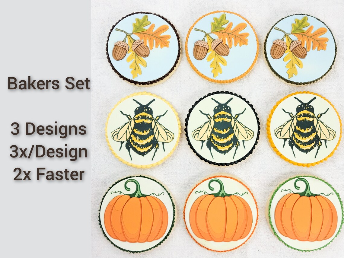 Autumn and Fall Assortment Sugar Cookie STENCIL SETS Cookie - Etsy