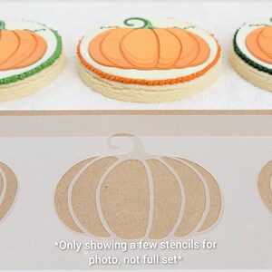 Autumn and Fall Assortment Sugar Cookie STENCIL SETS Cookie - Etsy