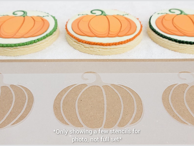 Autumn and Fall Assortment Sugar Cookie STENCIL SETS Cookie - Etsy
