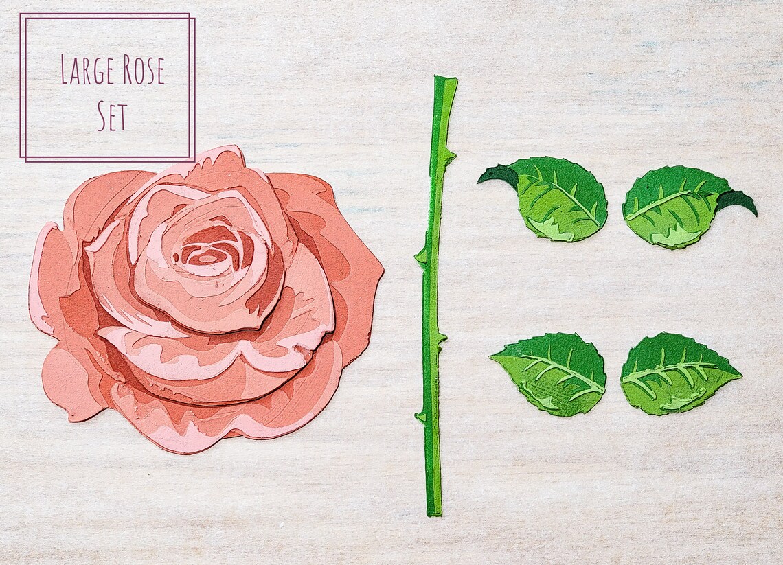 STENCIL SET for Stenciled Royal Icing Roses Cakes Cupcakes - Etsy