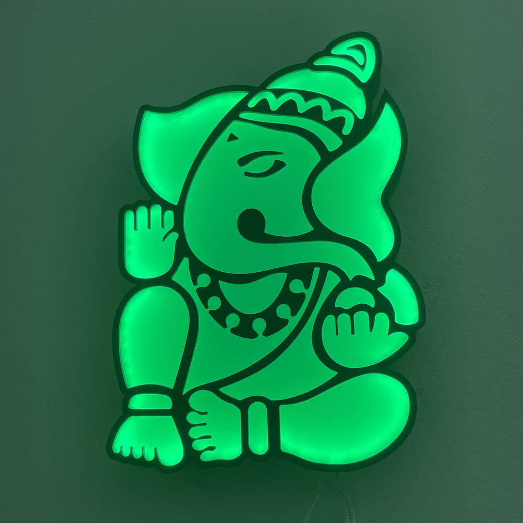 Ganesh Led Backlight Wall Display - Etsy