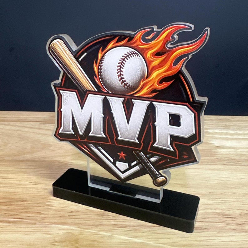 Custom Shape Crystal Logo Award | Company/ Sports Team Achievement MVP ...