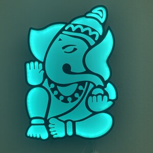 Ganesh Led Backlight Wall Display - Etsy