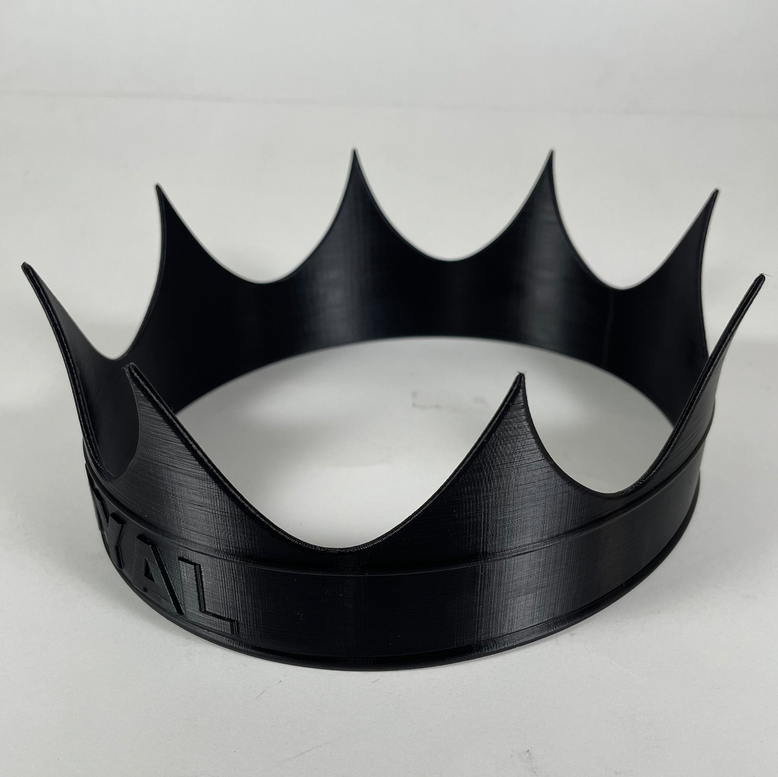 Black Custom Crown With Text - 3D Printed With Biodegradable PLA - Etsy