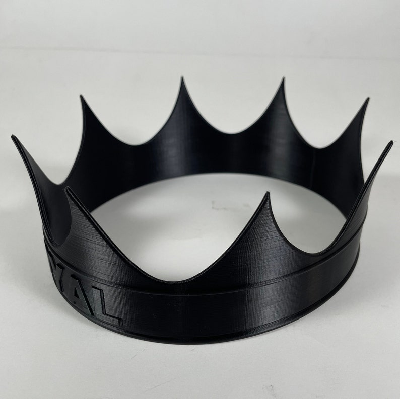 Gold Custom Crown With Text 3D Printed With Biodegradable - Etsy