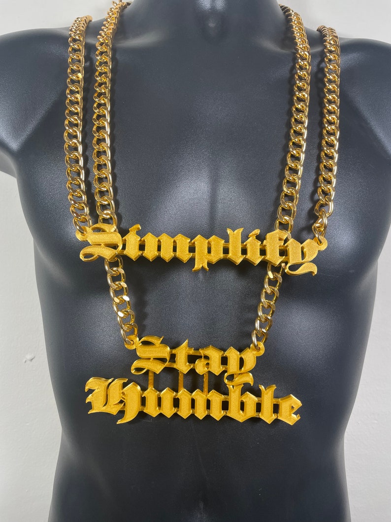 Custom Name Bling & Chain PLA Plastic Bling With Aluminum - Etsy