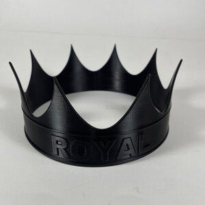 Gold Custom Crown With Text 3D Printed With Biodegradable PLA - Etsy