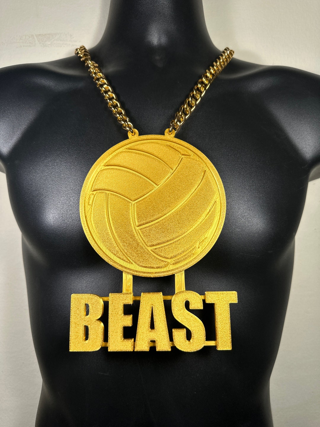Custom Sports Volleyball Bling & Chain ( PLA Plastic Bling and ...