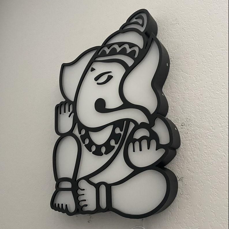 Ganesh Led Backlight Wall Display - Etsy