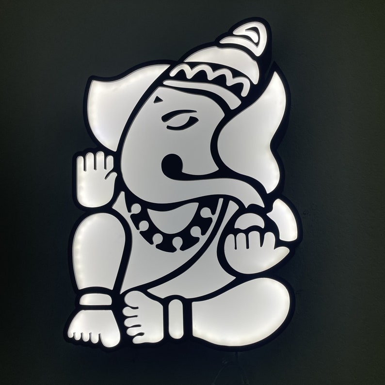 Ganesh Led Backlight Wall Display - Etsy