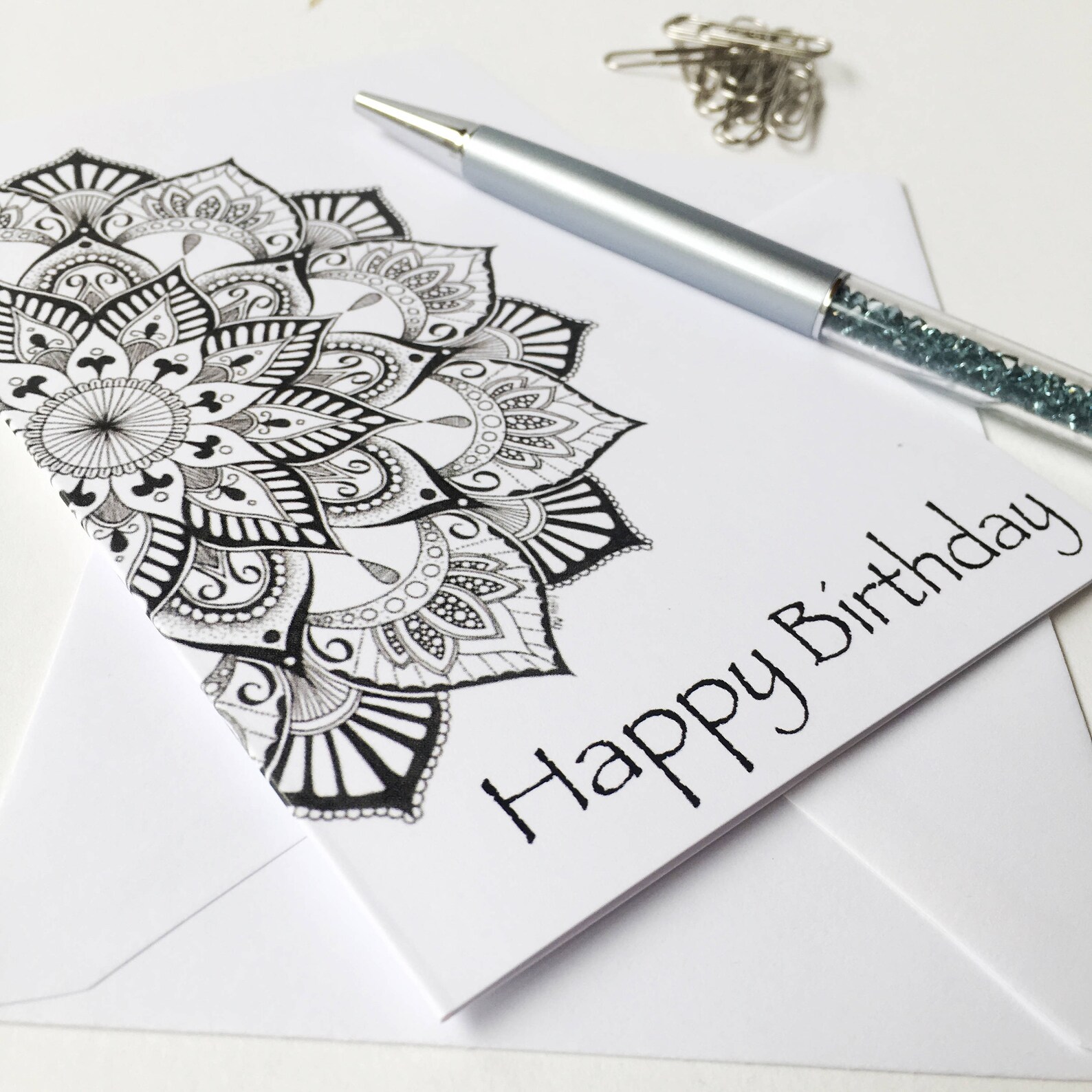 Happy Birthday Cards Birthday Greeting Cards Zentangle - Etsy
