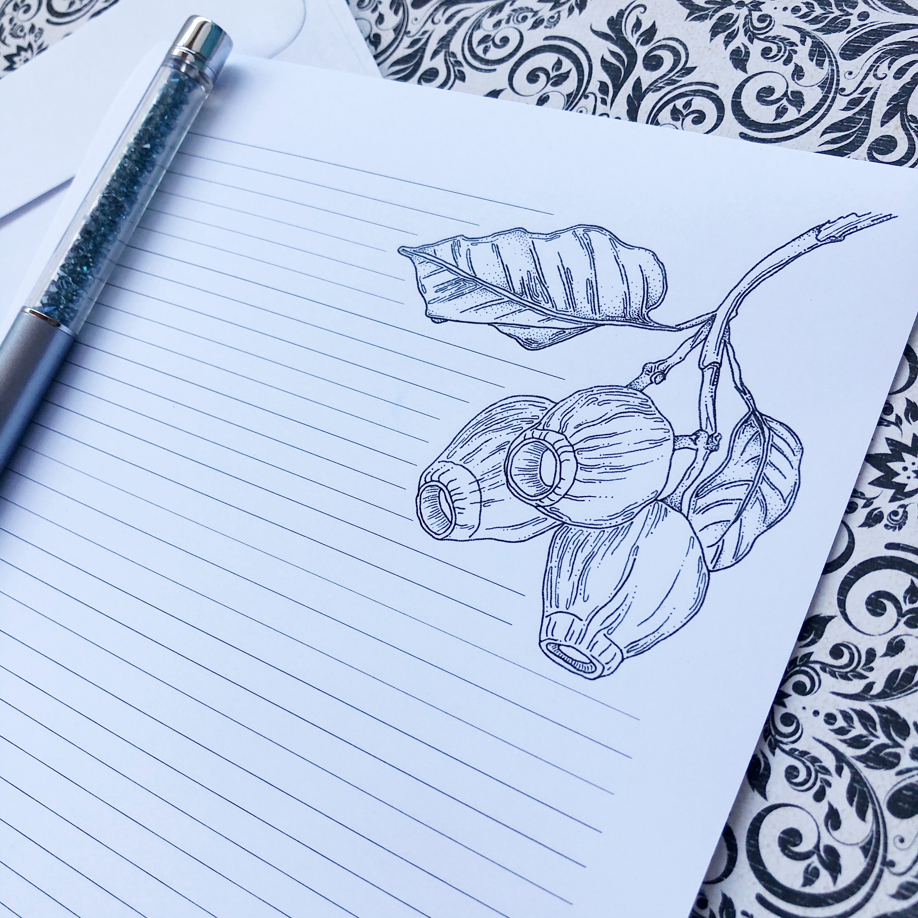 Gumnut Letter Writing Set Australian Stationary Gumnut Paper - Etsy