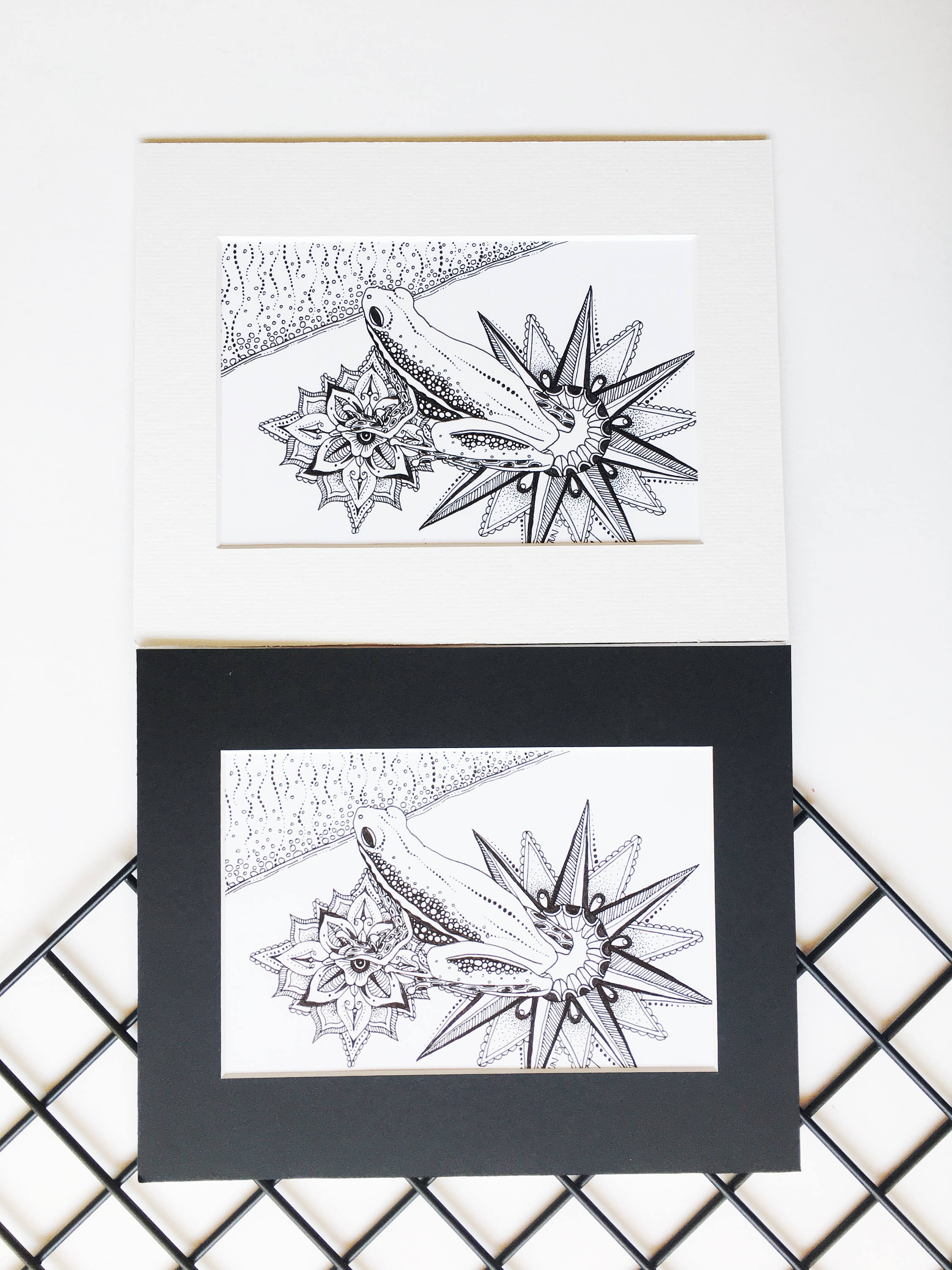 Rainforest Frog Art Animal Print Zentangle Animal Art - Etsy