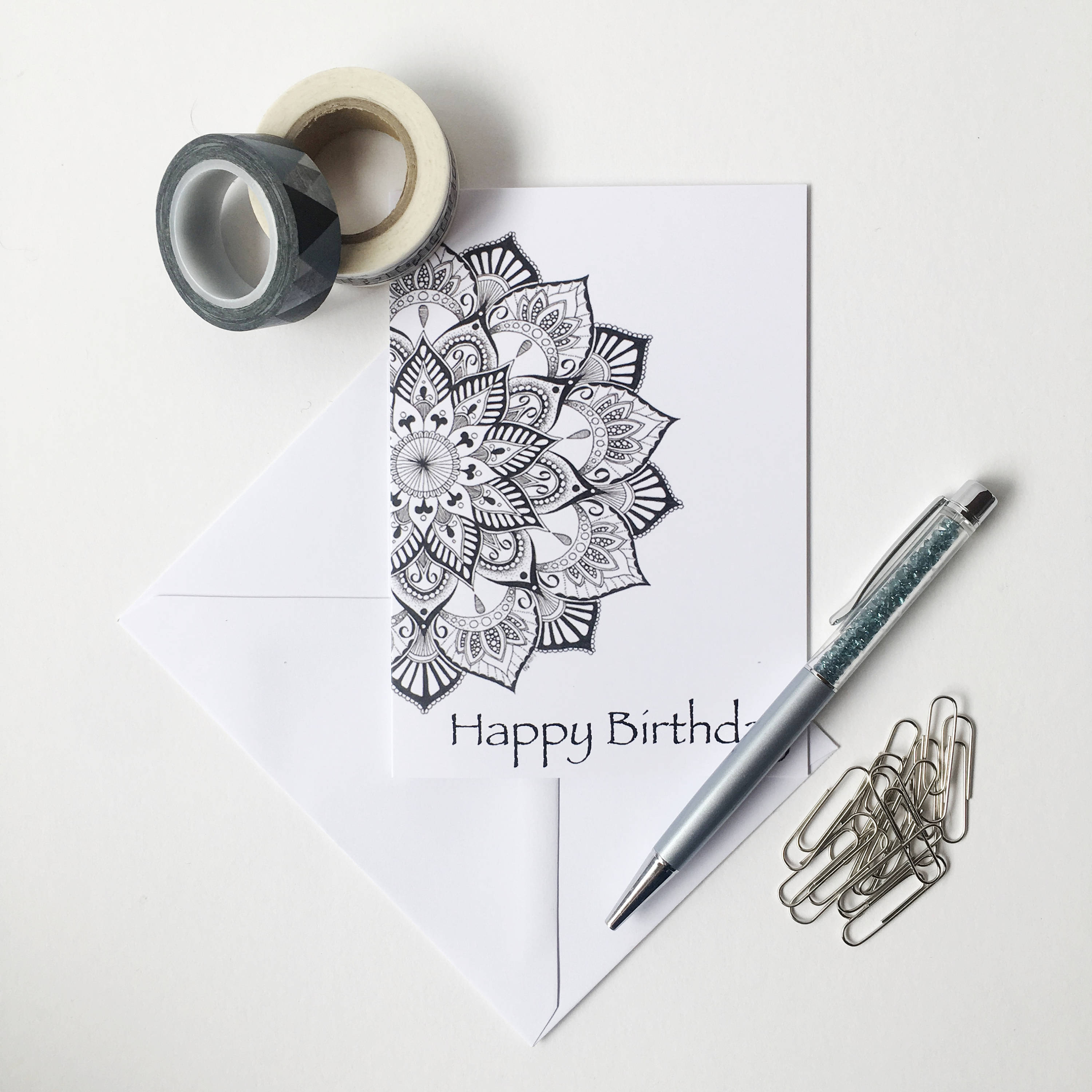 Happy Birthday Cards Birthday Greeting Cards Zentangle - Etsy