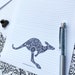 Australian Letter Writing Set, Kangaroo Stationary, Aussie Paper Design ...