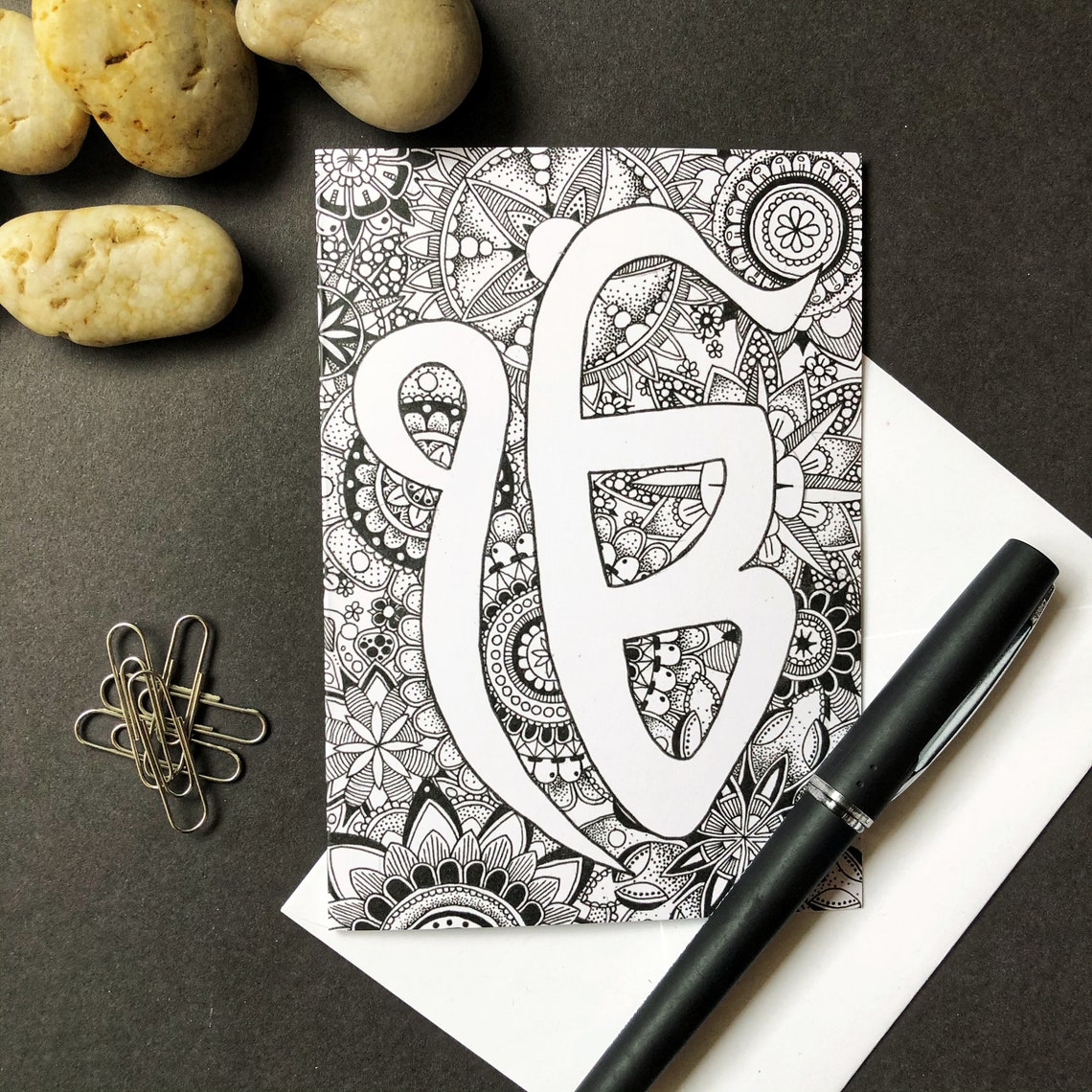 Ik Onkar Card, Sikh Card, Ik Onkar Art, Sikh Art, Handmade Card ...