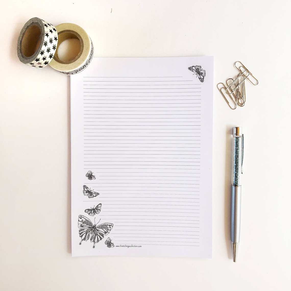 Butterfly Letter Writing Set Butterfly Stationary Set | Etsy Australia