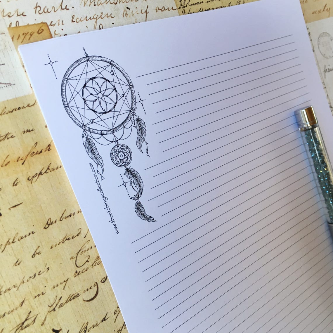 Dreamcatcher Letter Writing Set Dreamcatcher Stationery Set | Etsy