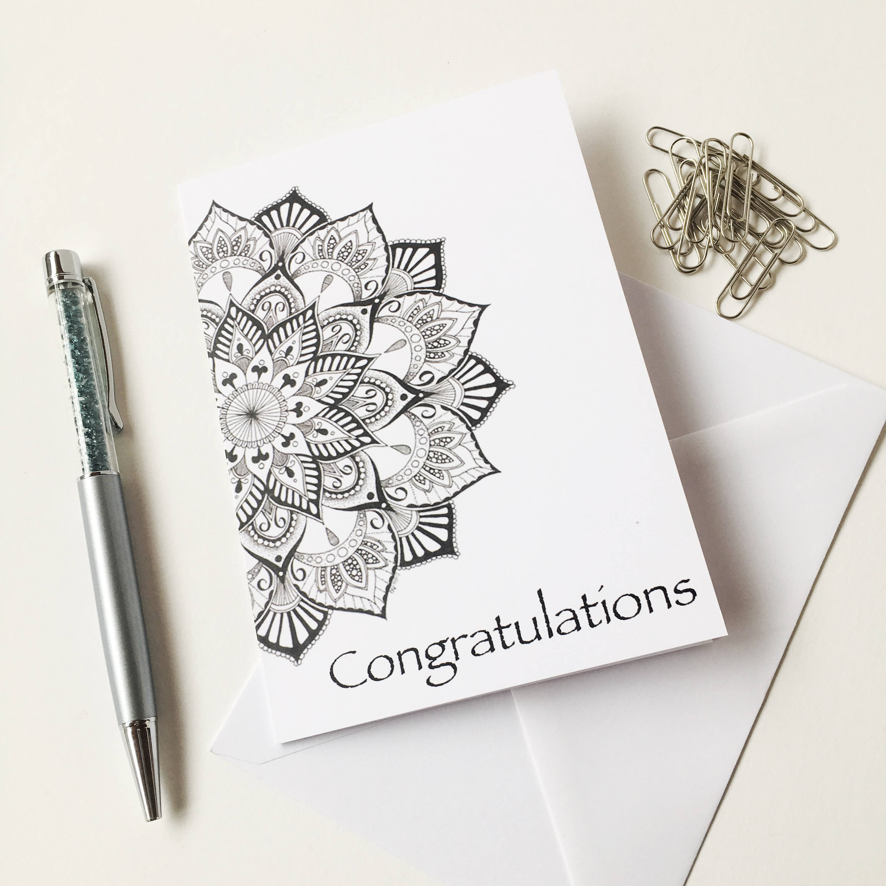 Mandala Greeting Cards Mandala Cards Zentangle Greeting - Etsy