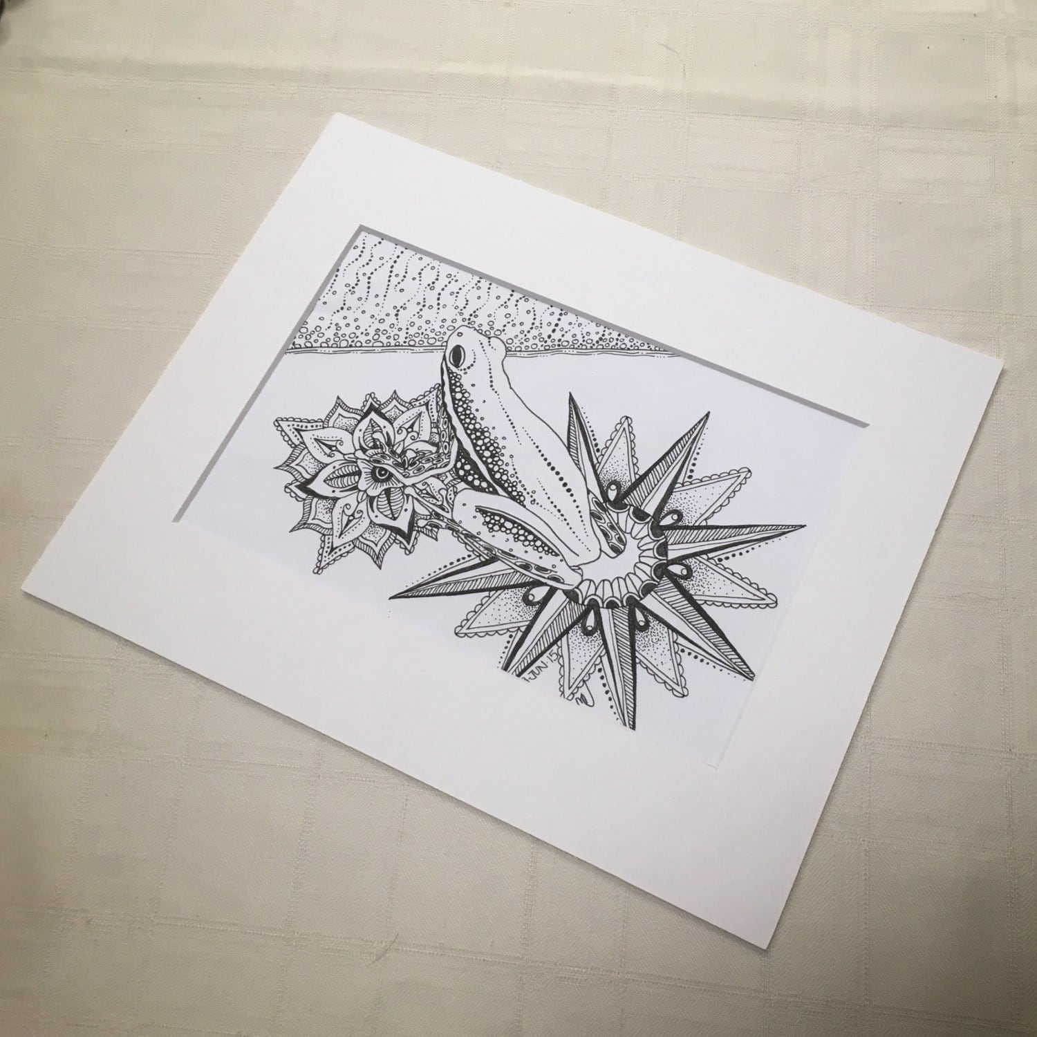 Rainforest Frog Art Animal Print Zentangle Animal Art - Etsy