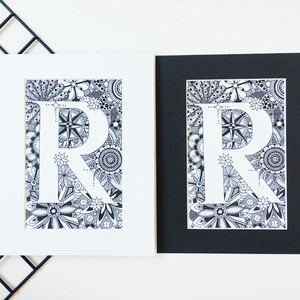 Alphabet Print, R Illustration, Typography Letter, Alphabet Letter ...