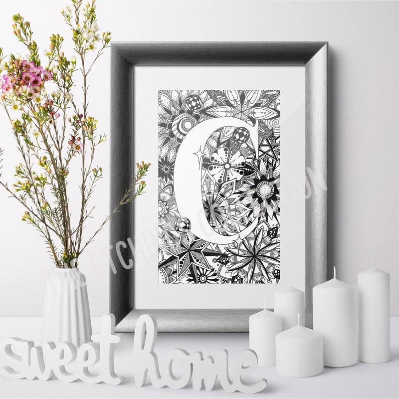 Zentangle Art Print - Etsy