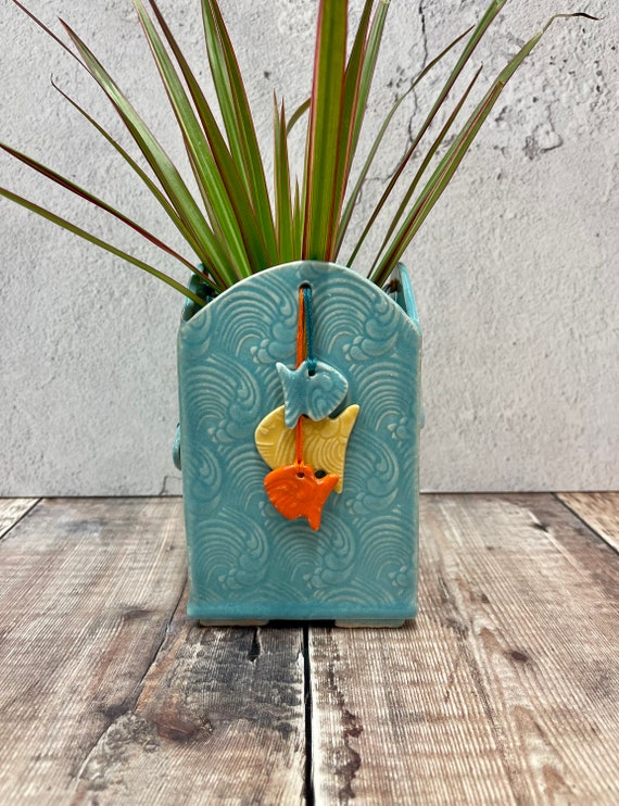 Ceramic Planter Fish Design Plant Pot Ceramic Plant Pot | Etsy