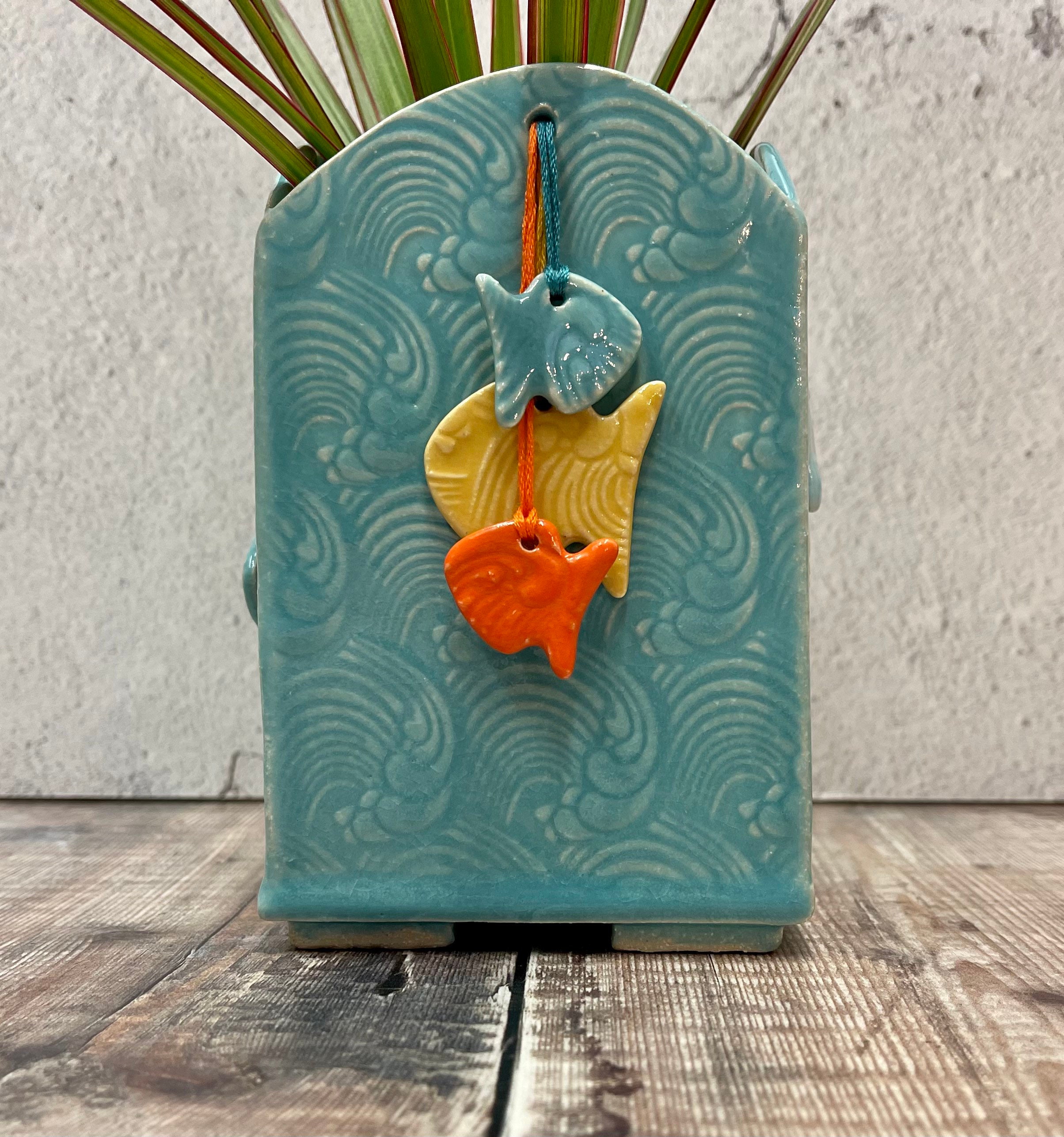 Ceramic Planter, Fish Design, Plant Pot, Ceramic Plant Pot, Pottery ...