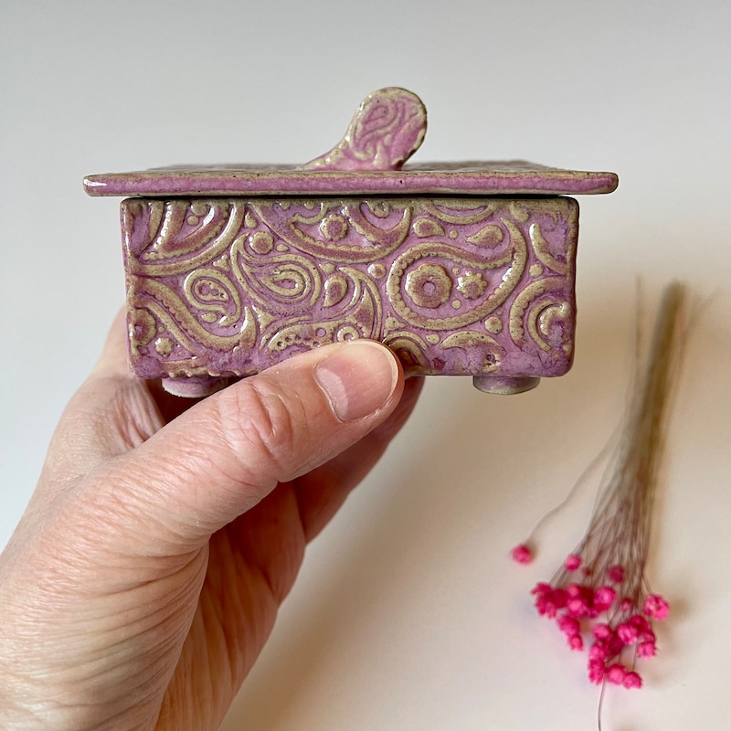 Ceramic Trinket Box - Etsy