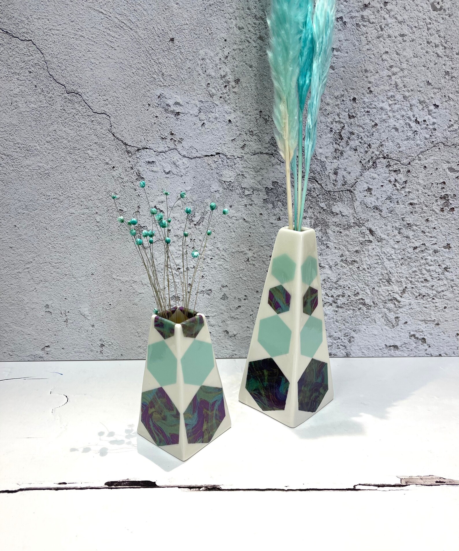 Vase Mini Vase Small Vase Porcelain Vase Aqua Vase Ceramic Vase Vases ...
