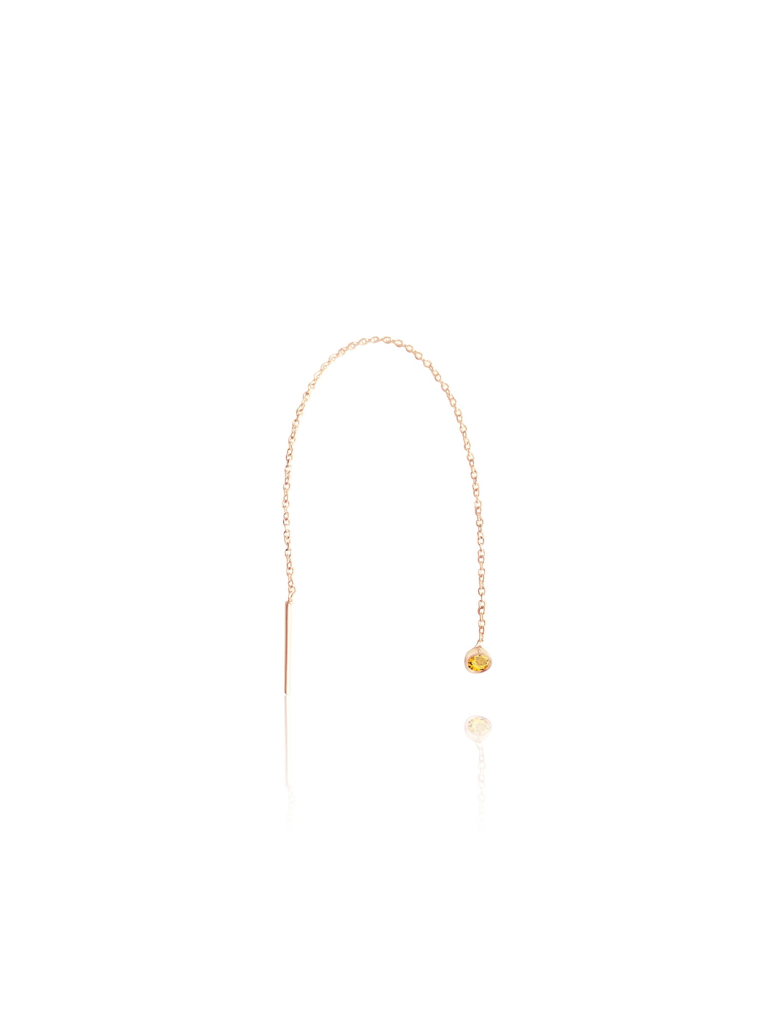 14k Solid Gold Gemstone Thread Wrap Earring | Etsy