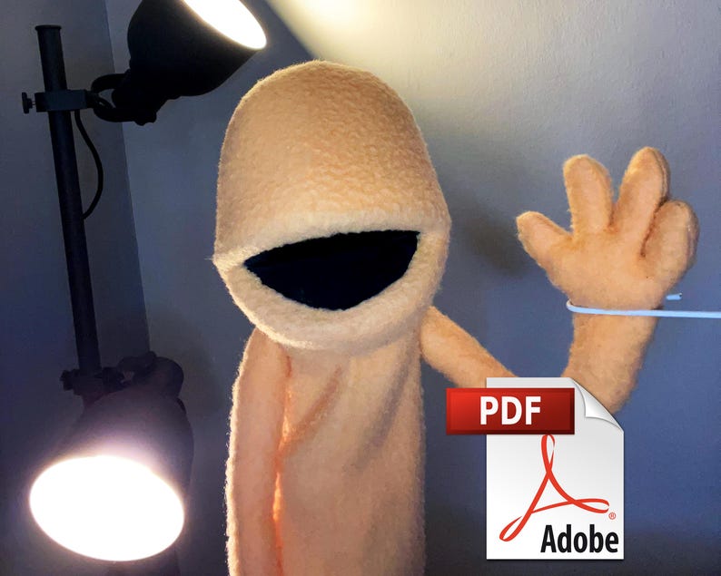 Classic Human Puppet Pattern: Easy Foam & Fleece (PDF) - Etsy
