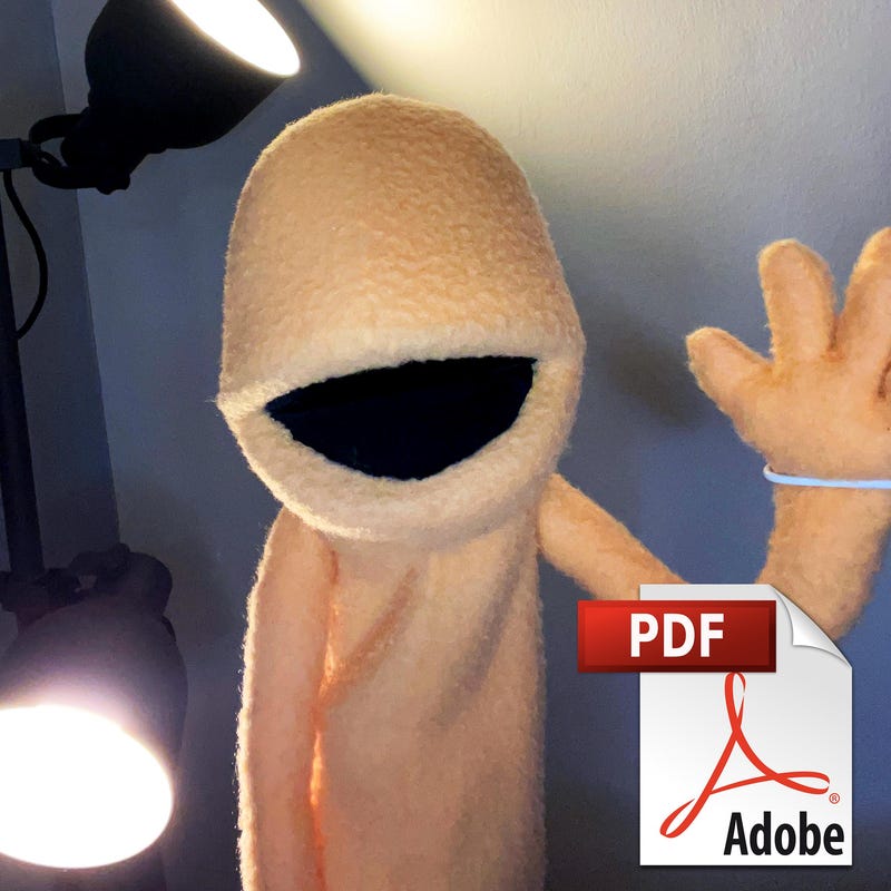 Puppet Sewing Template - Etsy UK