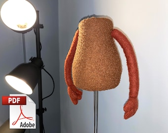 Puppet Head Pattern Digital Download kafe Foam and Fleece - Etsy