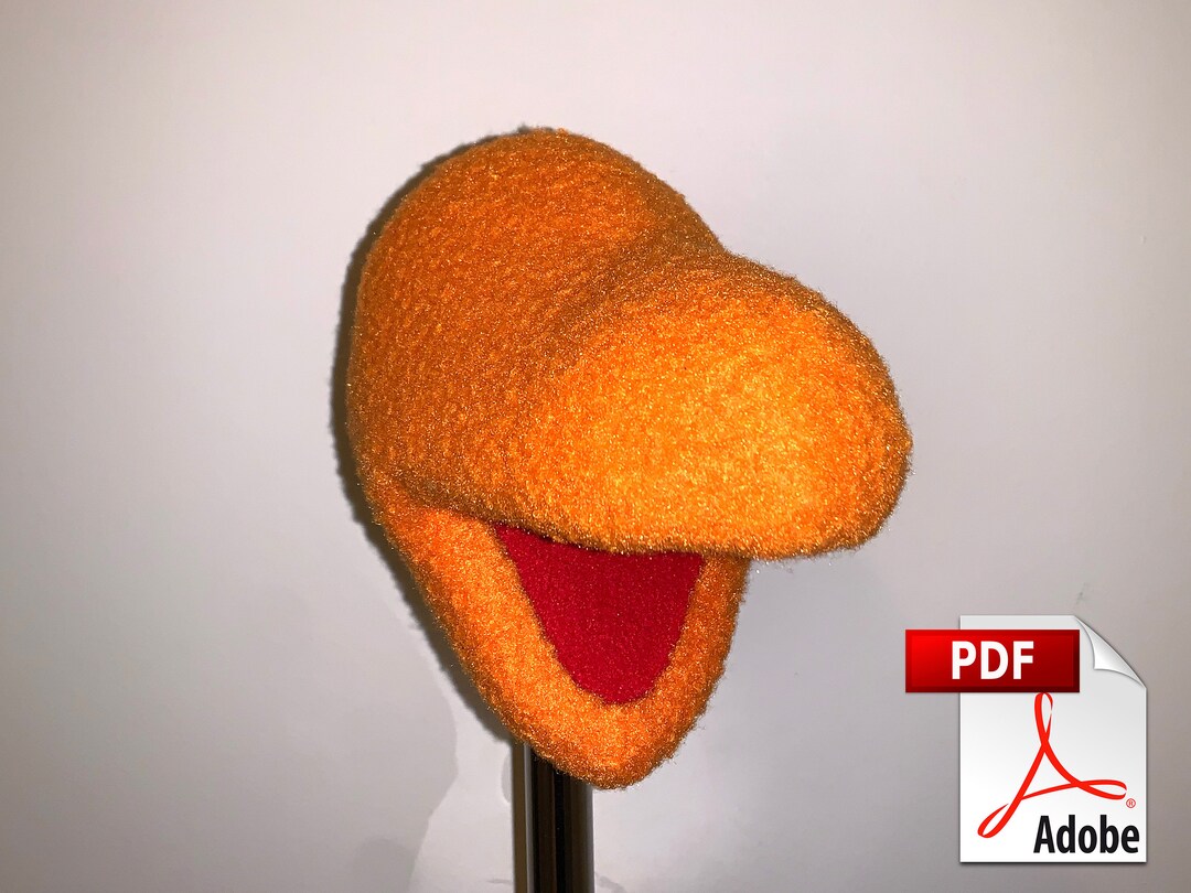 Puppet Head Pattern Digital Download - "jelly Bean" - Foam and Fleece ...