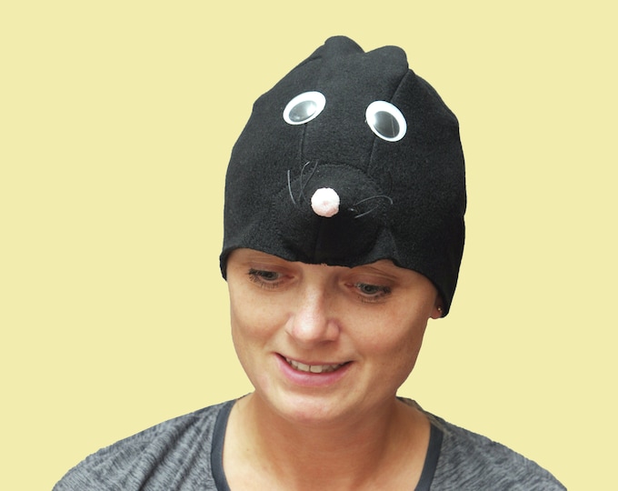 Mole Costume Hat for Adult, Handmade Costume / Mole Dress up Hat for ...