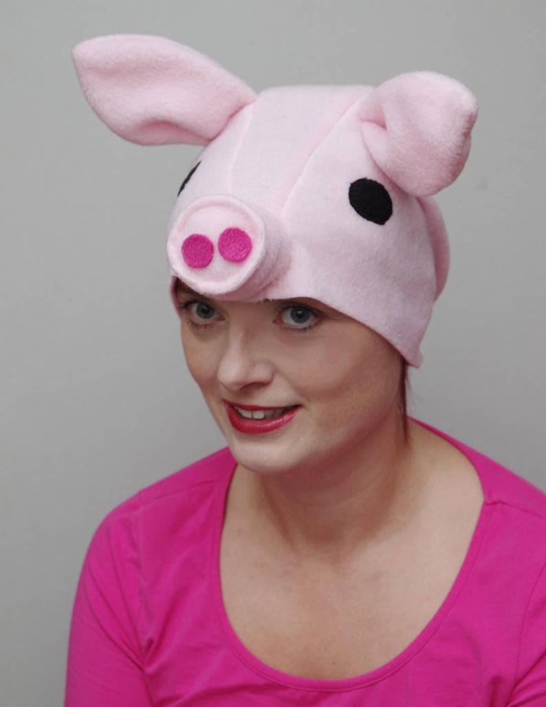 Pig Piggy Costume Hat for Halloween, Carnival Mask for Man and Woman - Etsy