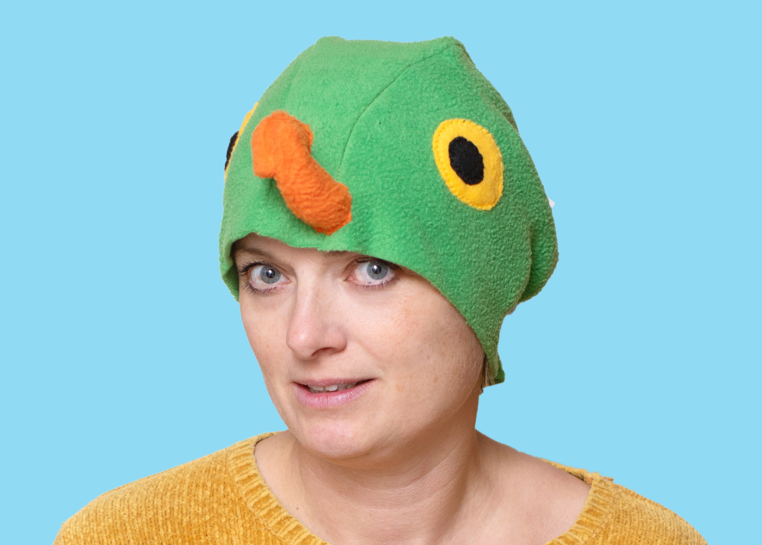 Parrot Costume for Adult, Bird Costume Hat, Halloween Costume, Green ...