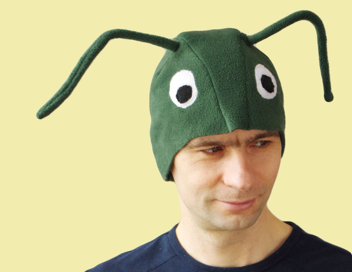 Adult Costume Hat Halloween Grasshopper Bug Feeler Hat, Have Fun in ...