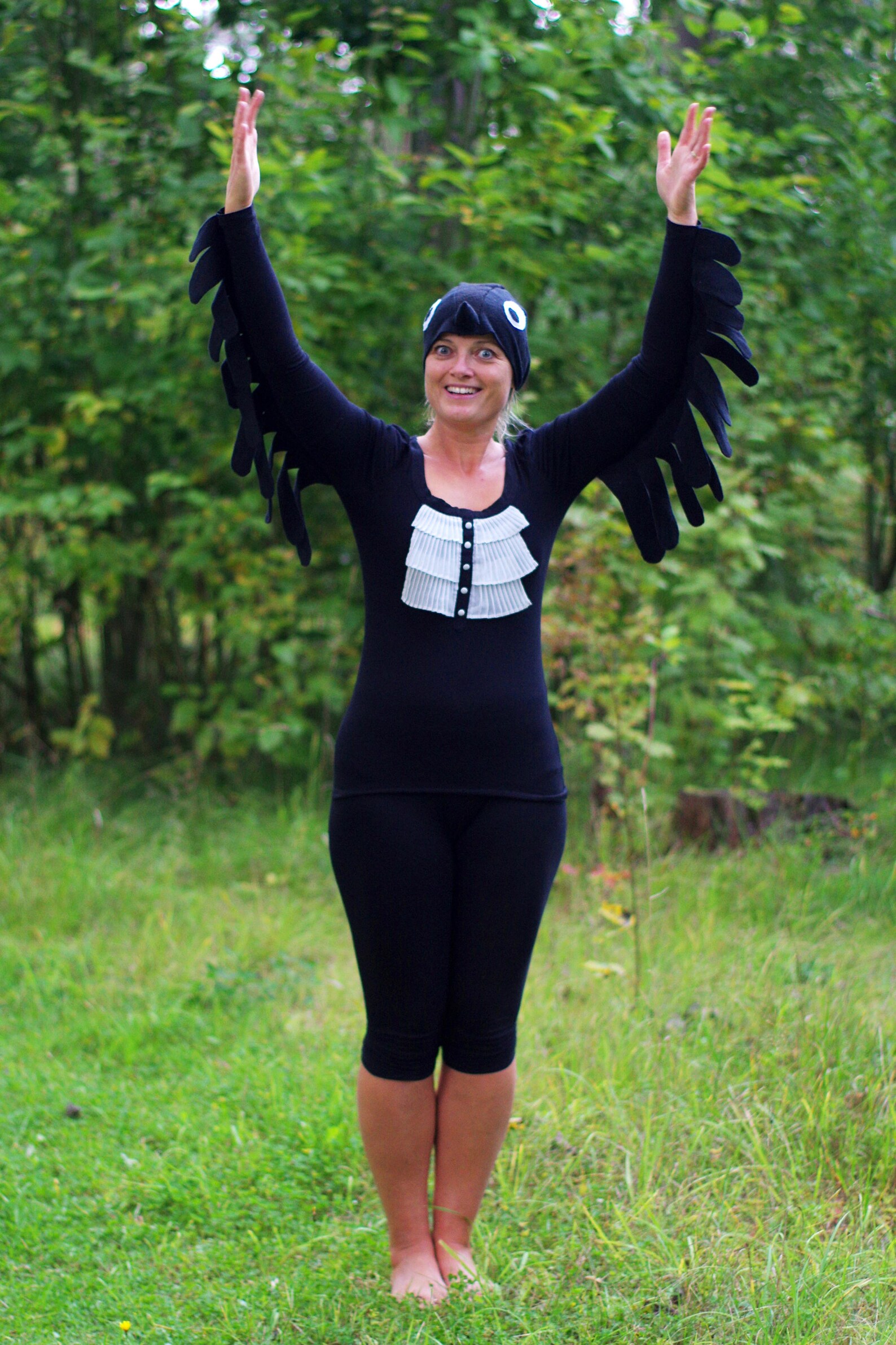 Swallow Black Bird Costume for Halloween 2 Pieces: Black Top - Etsy