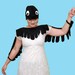 Adult Halloween Costume, Adult Black Bird Costume, Headpiece and Wings ...