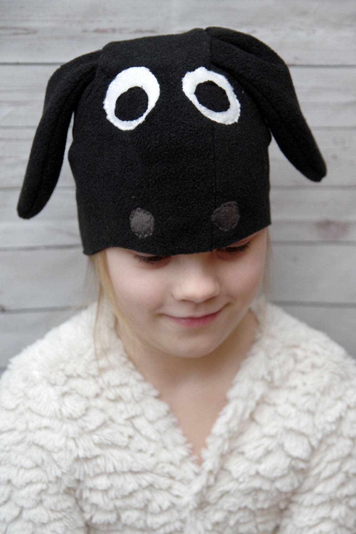 Sheep Halloween Costume for Kids, Black Lamb Costume Hat, Be Cool in ...