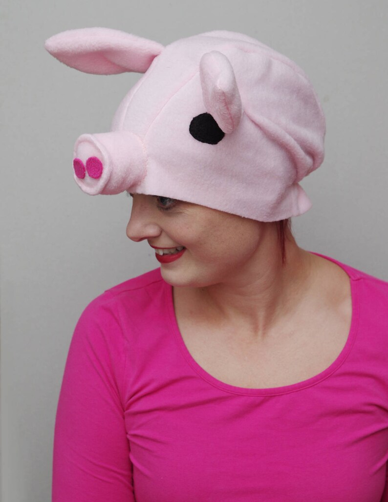 Pig Piggy Costume Hat for Halloween, Carnival Mask for Man and Woman - Etsy