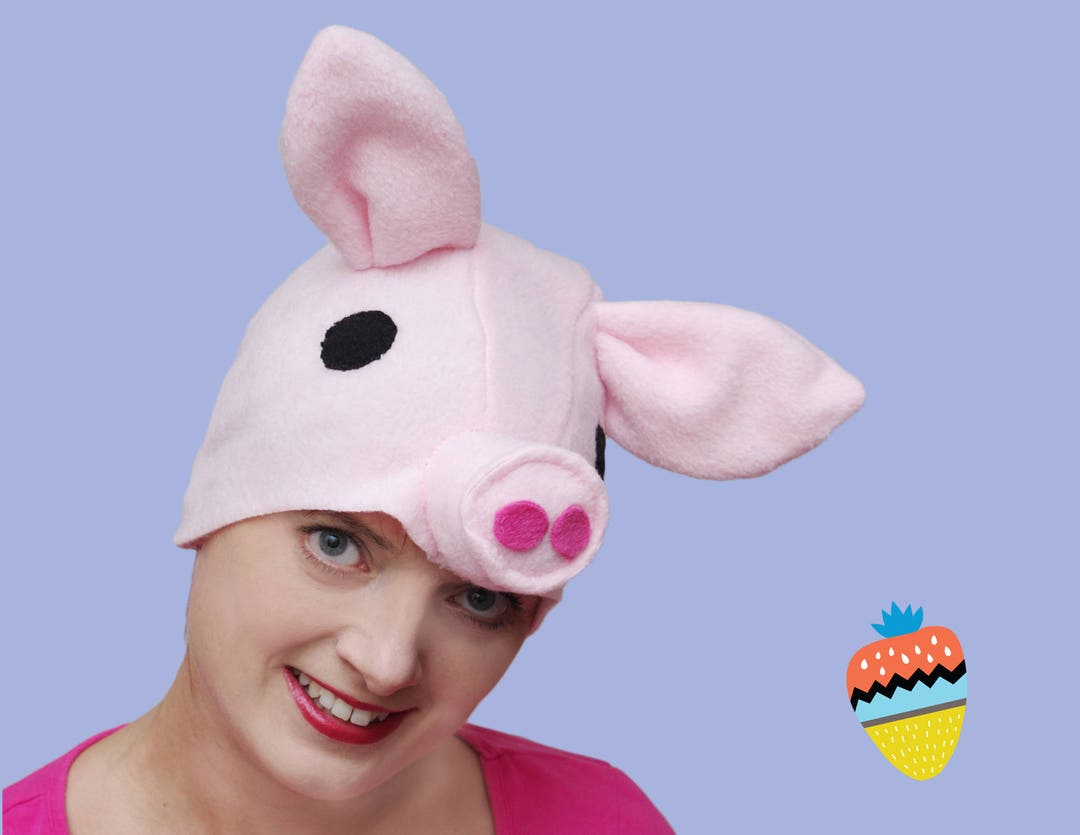 Pig Piggy Costume Hat for Halloween, Carnival Mask for Man and Woman - Etsy