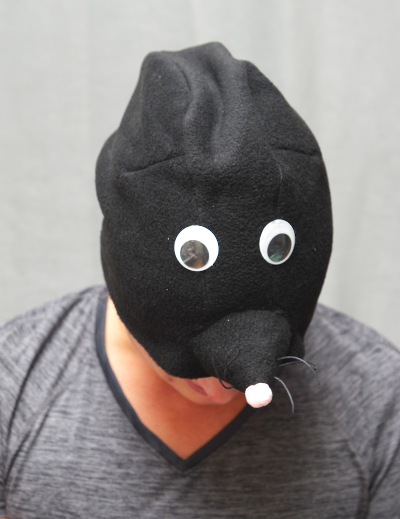 Mole Costume Hat for Adult Handmade Costume / Mole Dress up - Etsy