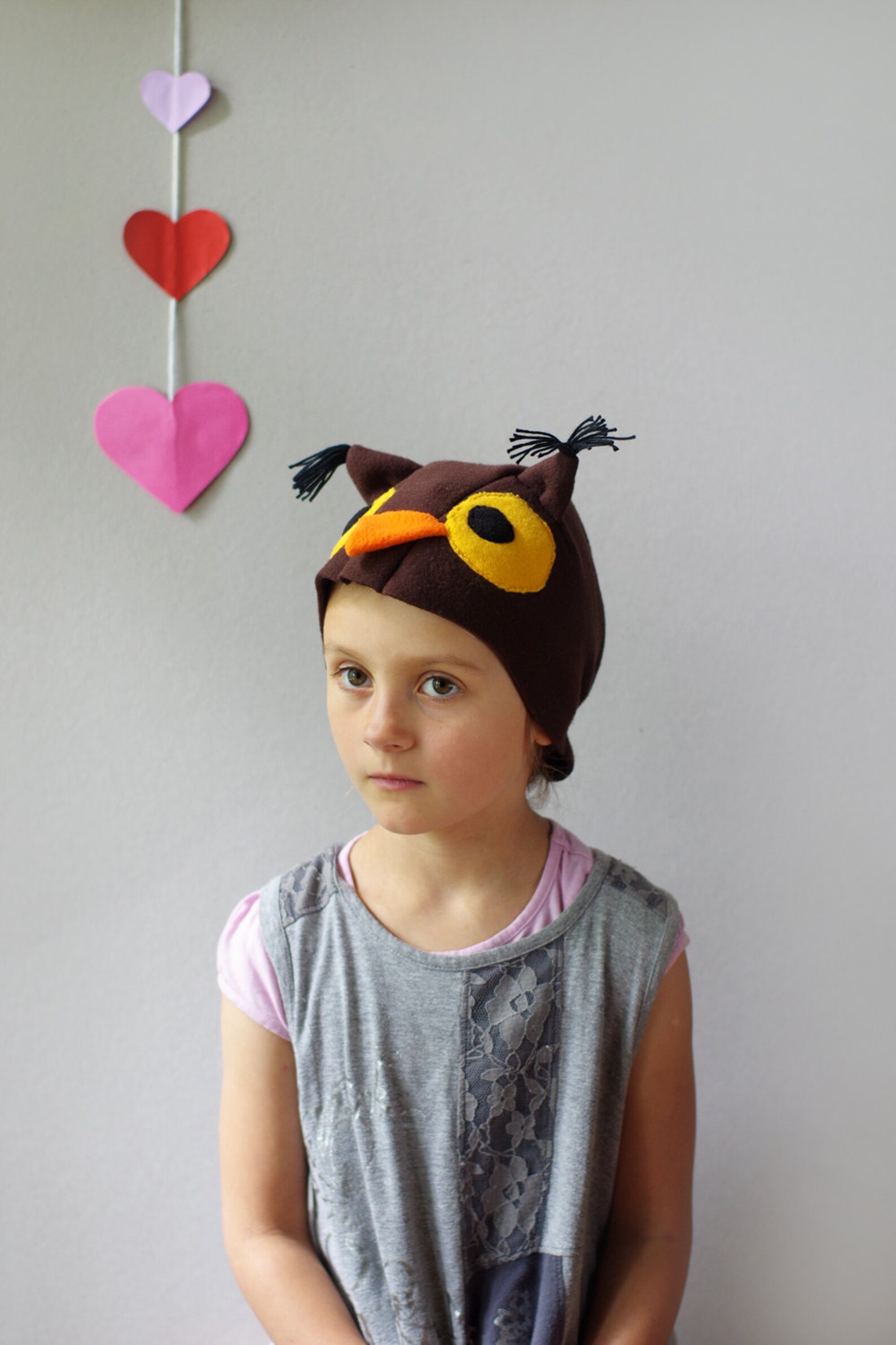 Kids Owl Costume Hat for Halloween, Bird Carnival Mask, Kids Dress up ...