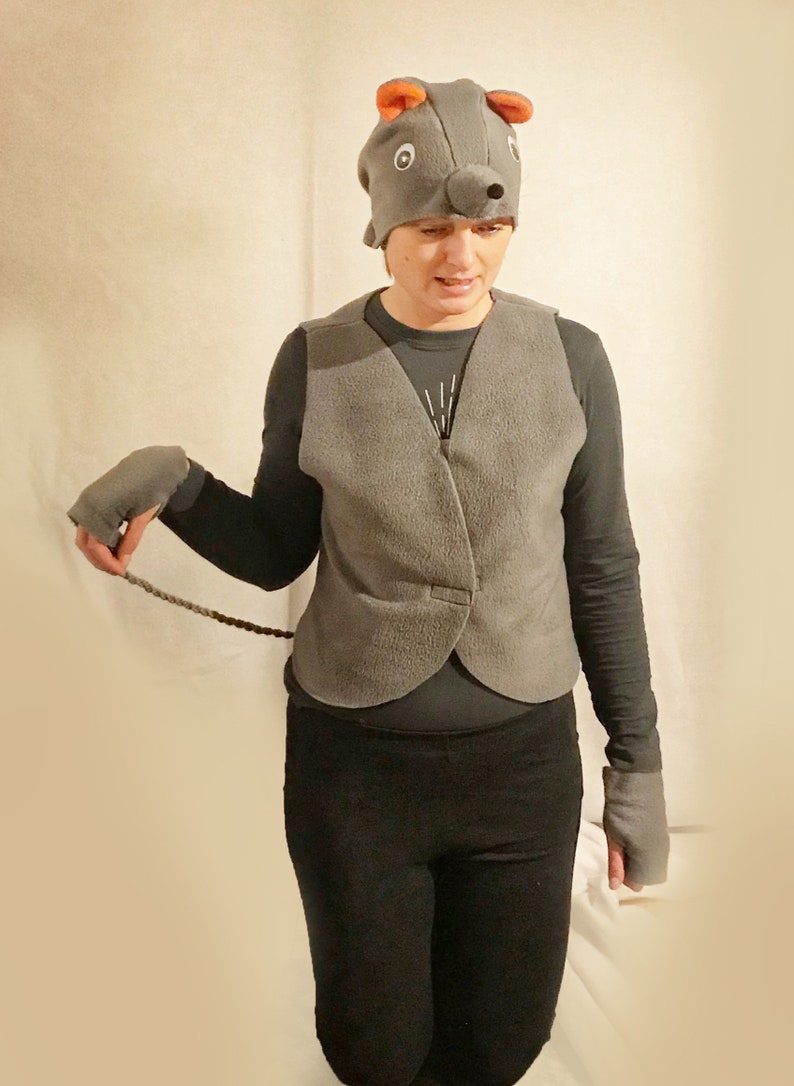 Adult mouse costume hat rat costume for Halloween animal rat | Etsy