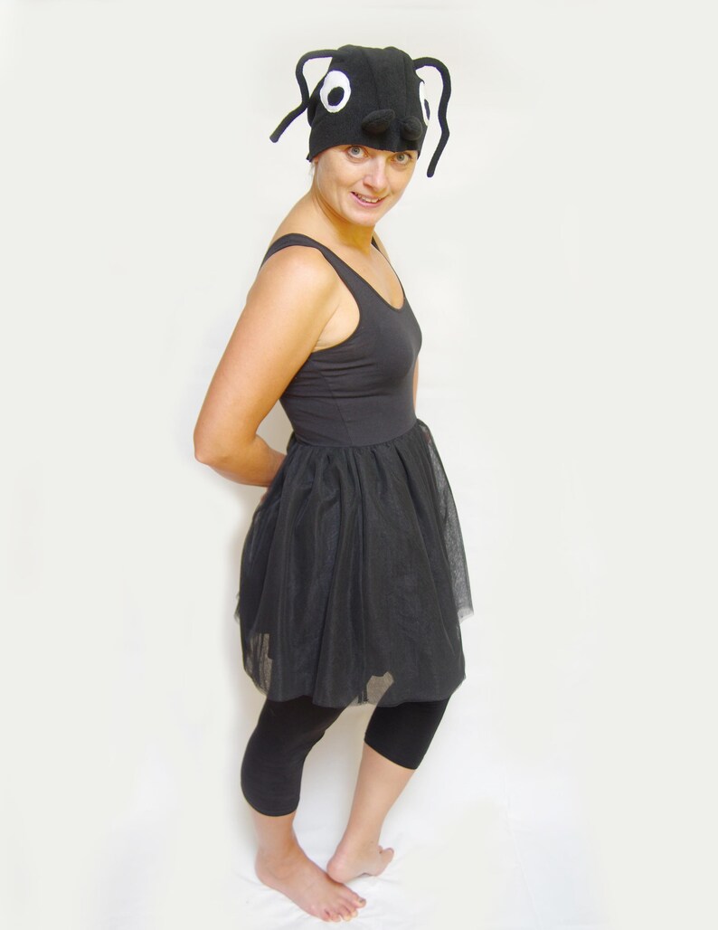 Black Ant Costume for Halloween, 2 Pieces: Adult Dress and Fleece Hat ...